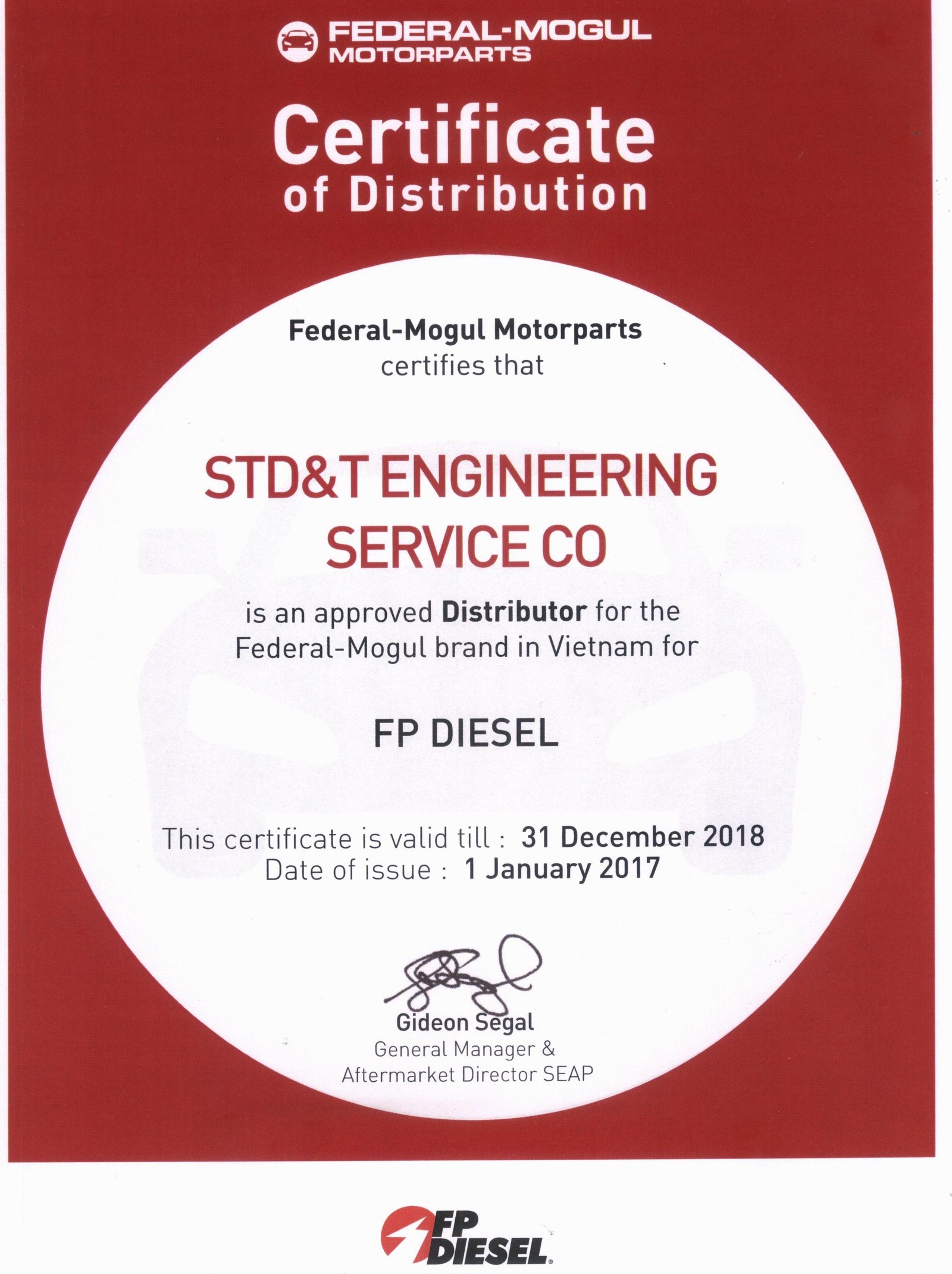 FEDERAL MOGUL - STD&T